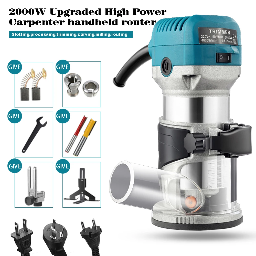 2000W-Electric-Compact-Wood-Router-Variable-Speed-Palm-Trimmer ...