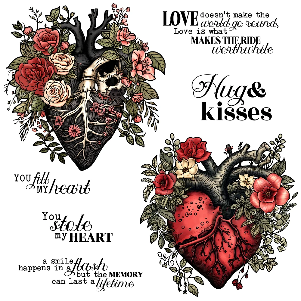 Mangocraft-Roses-Hearts-Clear-Stamps-Valentine-s-Day-Gifts-DIY ...