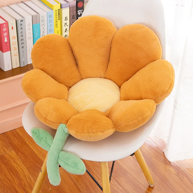 Simulate-Flowers-Pillows-Plush-Chair-Cushion-Plush-Seat-Cushions-for ...