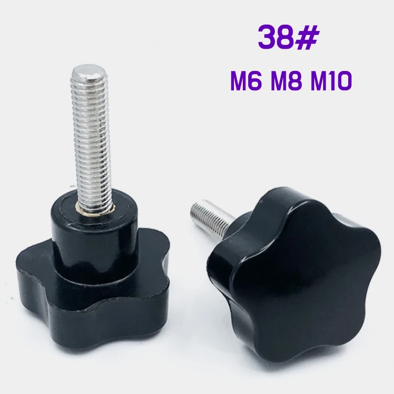 1-2-Stuks-M6-M8-M10-38-Draad-Stervormige-Klem-Bout-Knop-Bakeliet ...