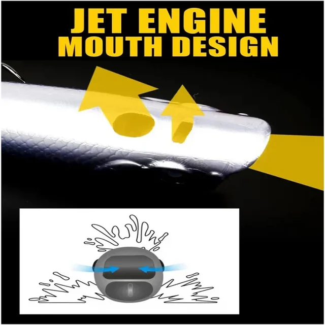 Big Splash Popper Jet Rocket Lure - Easy Fishing Tackle