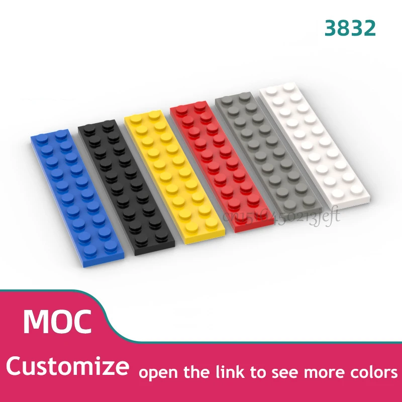 50PCS DIY Building Blocks 2*10 Dots Thin Figures Bricks 2x10 Dots ...