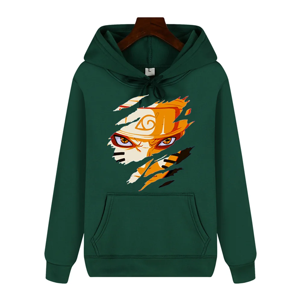 Naruto Kurama Eye Hoodie – Pullover with Beast Mode Design