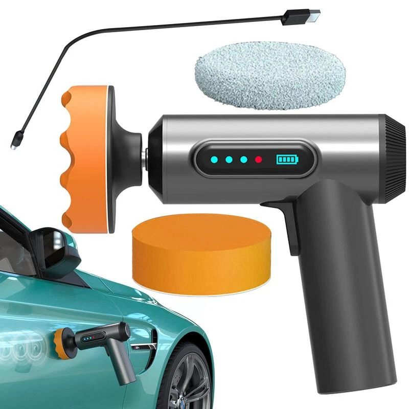Car Polishing Machine 4000mAh Rechargeable Electric Wireless Polisher ...
