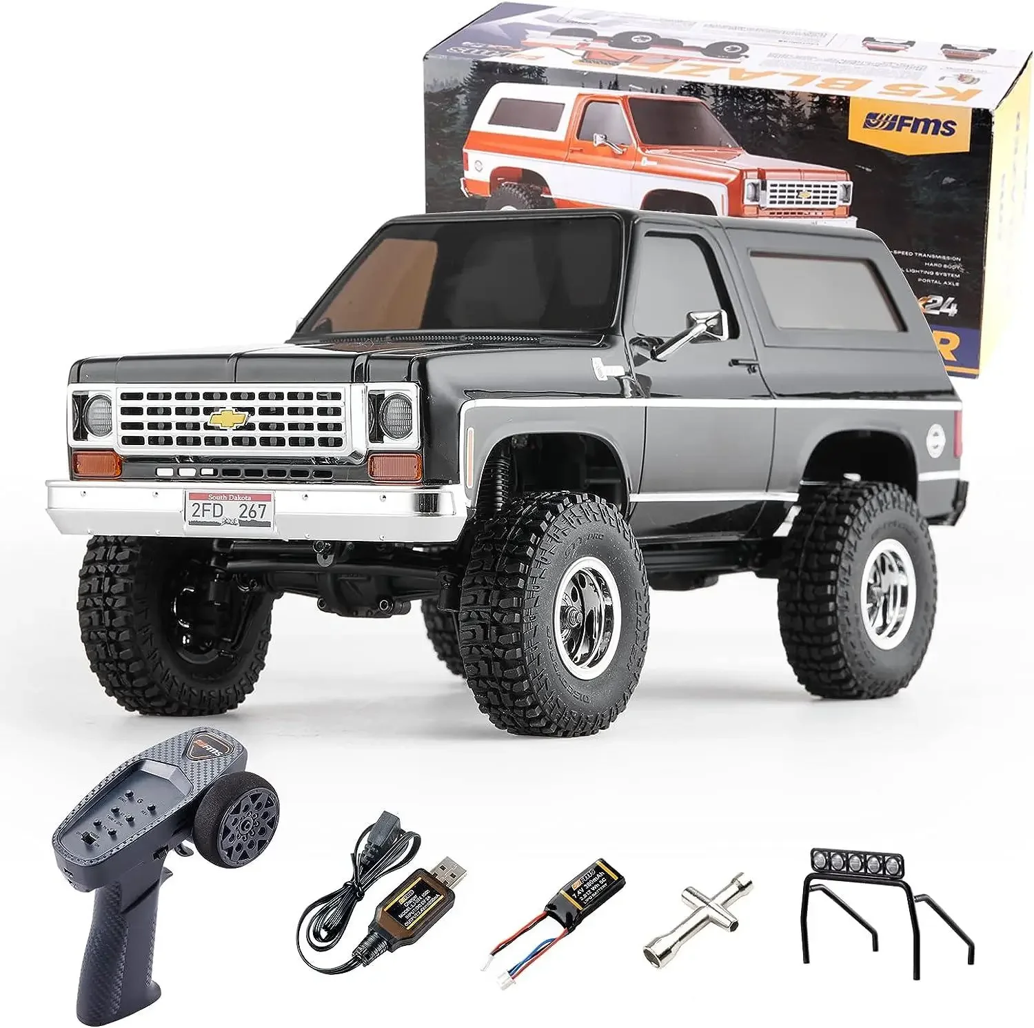 Fms K5 Blazer 1/24 FMS 1/24 RC Crawler Officially Licensed Chevy K5 ...