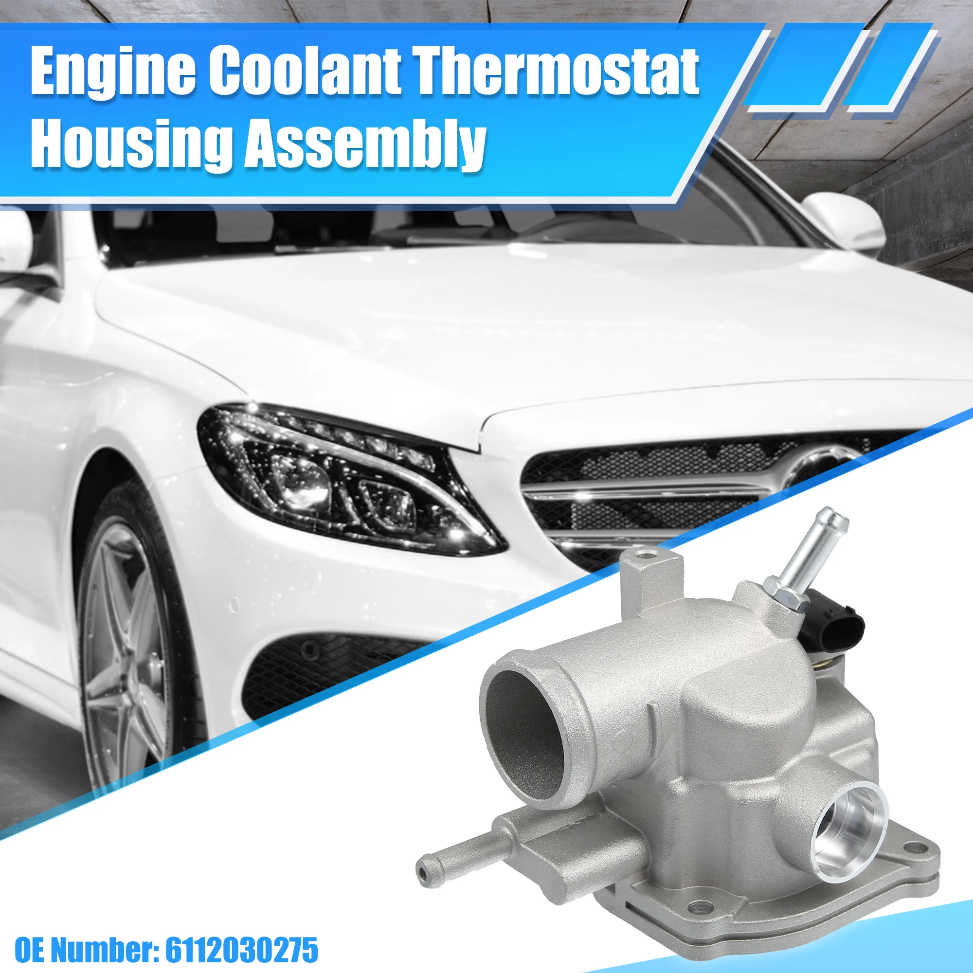 X-Autohaux-Car-Engine-Coolant-Thermostat-Housing-Assembly-6112030275 ...