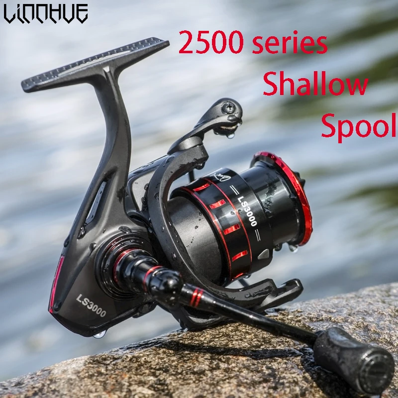 Linnhue Shallow Spinning Reel 2000-4000/2500 Fishing Reel Shallow Spool Fishing Accessories ...