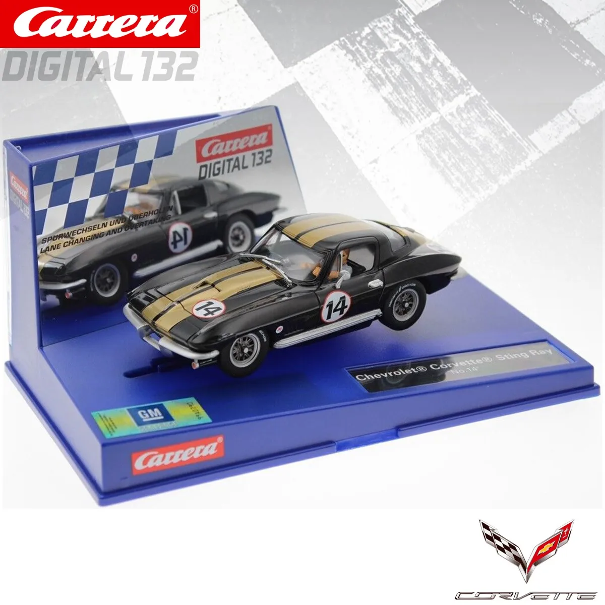 Carrera-Slot-Car-Digital132-Chevrolet-Corvette-Sting-Ray-30689-No-14 ...