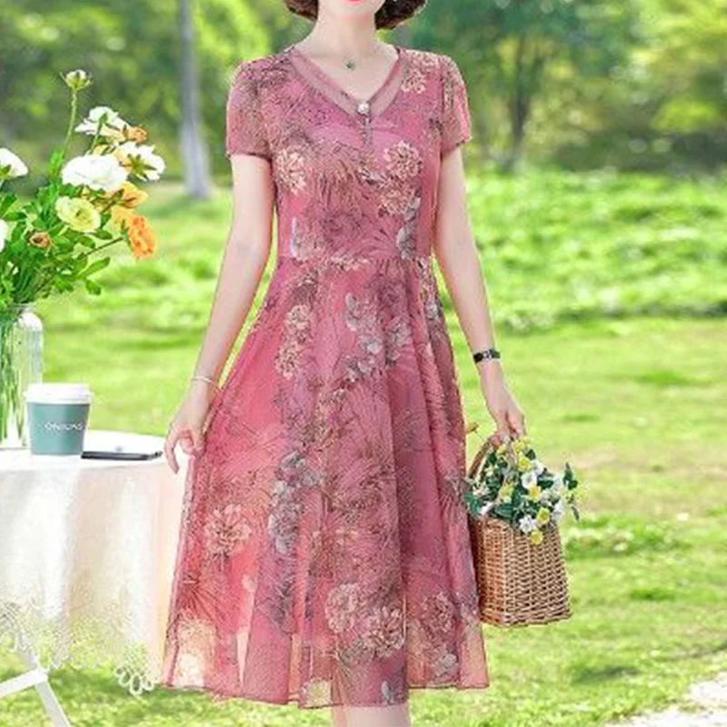 Simplicity Lace Patchwork Embroidered Flares Summer Female Clothing V ...