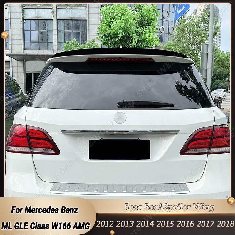 For-Mercedes-Benz-ML-GLE-Class-W166-AMG-2012-2018-Gloss-Black-Car-Rear ...
