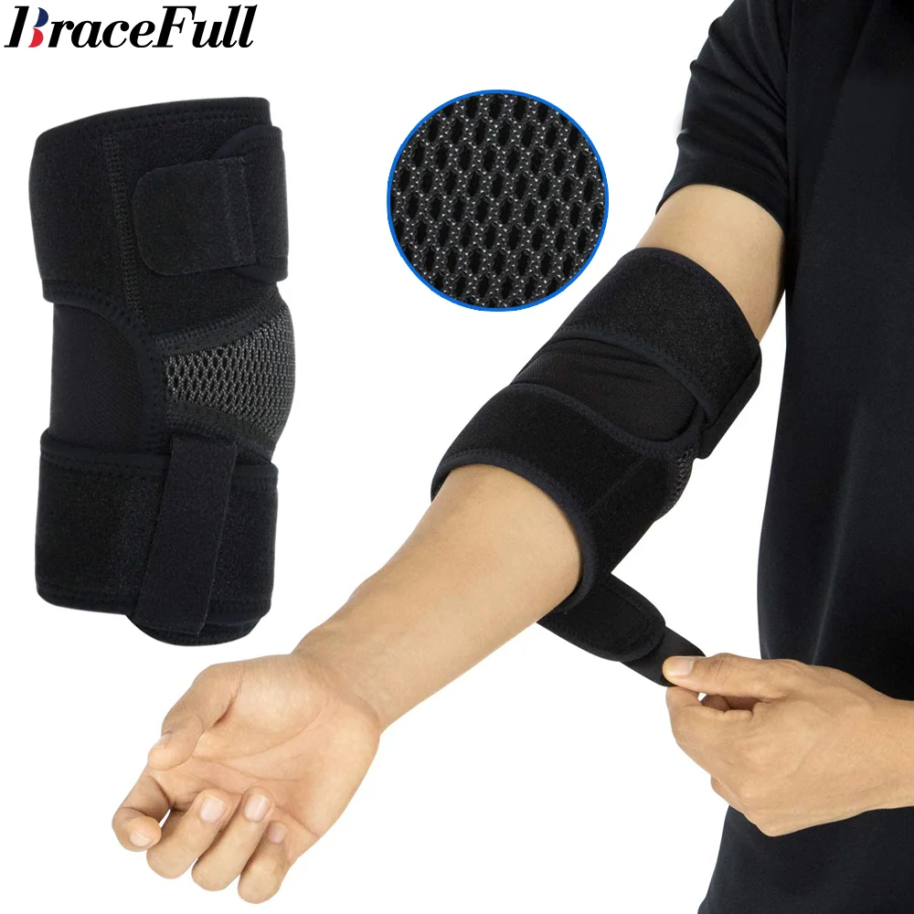 Tennis-Compression-Elbow-Sleeve-Brace-Wrap-Bursitis-Left-Right-Arm-Tendonitis-Support-Strap-Golf ...