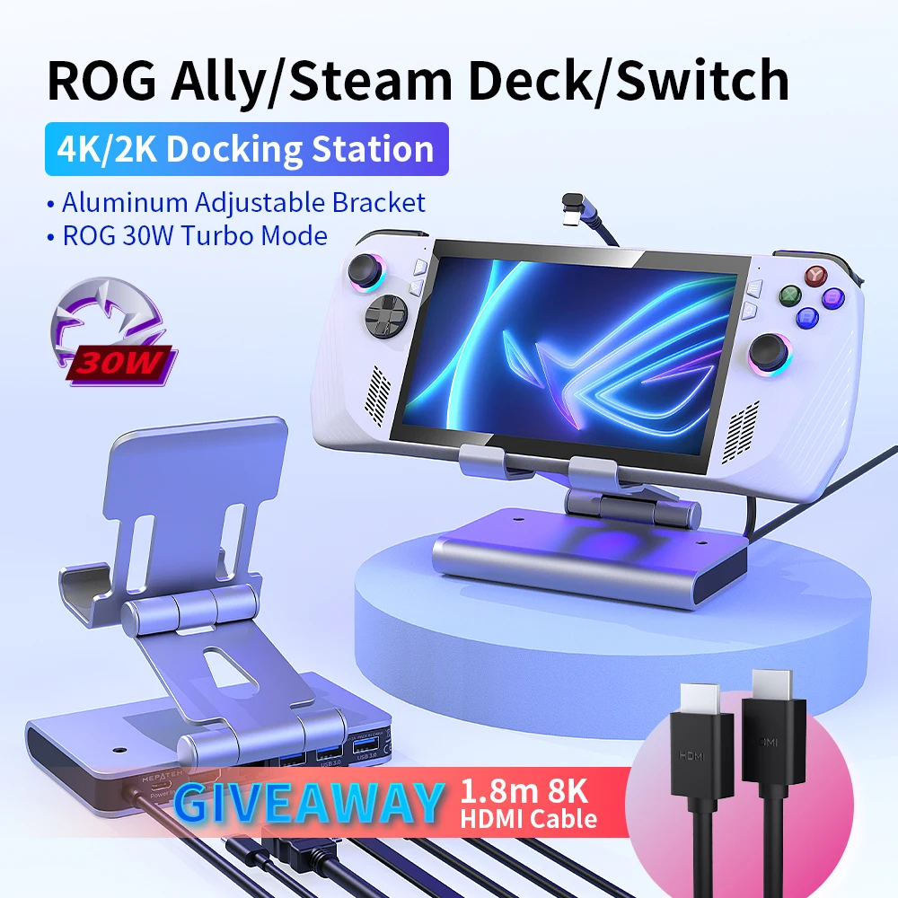 Docking-Station-for-ROG-Ally-Adjustable-Stand-6-in-1-Hub-Steam-Deck ...