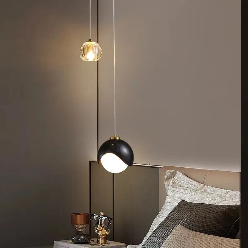 Nordic-Simple-Crystal-Pendant-Light-Luxury-Master-Bedroom-Bedside ...