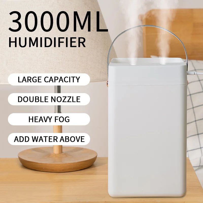 Air-Humidifier-3L-Large-Capacity-Home-Bedroom-Cool-Mist-Sprayer-Desktop ...