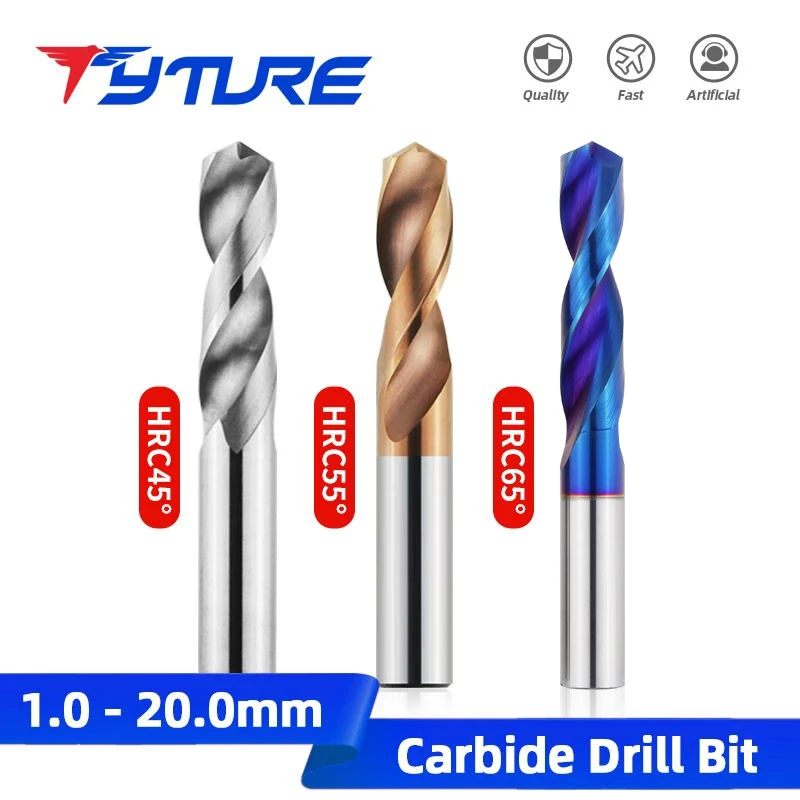 HRC45-55-65-Tungsten-Carbide-Bit-Titanium-Metal-Drill-1-0-20mm-Metal ...