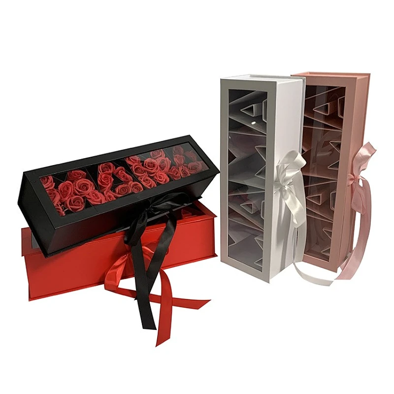 Ribbon-Bow-Empty-Transparent-Window-Mom-Gift-Box-Letter-MAMA-Shaped ...