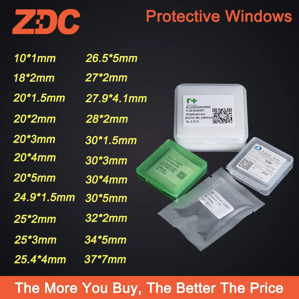 Fiber Laser Protection Window Lens Protective Windows Dia18/20/24.9/27 ...