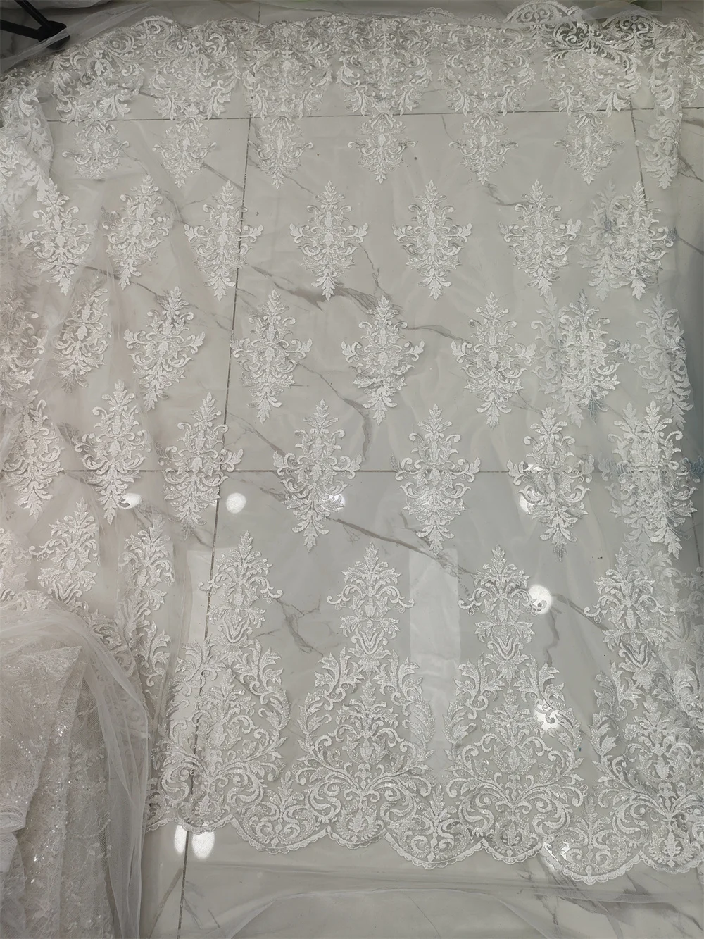 OWSM Lace Fabric 2024 High Quality Lace 5 Yards Handmade Embroidery Net ...