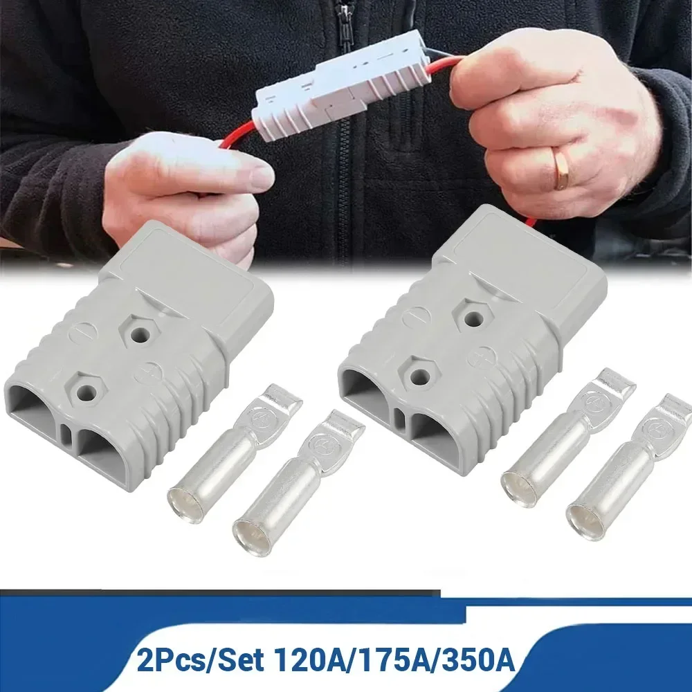2Pcs-Set-120A-175A-350A-Battery-Charging-Cable-Connector-For-Anderson ...
