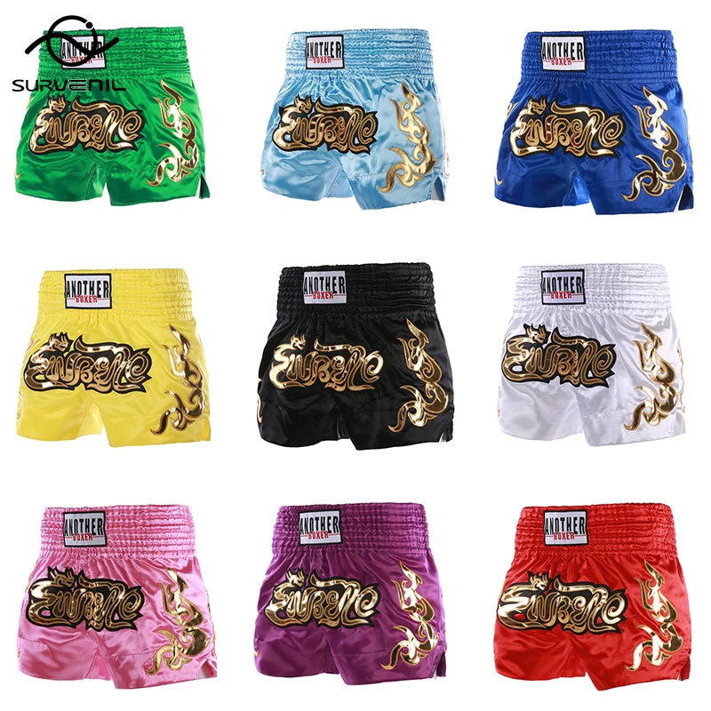 Muay-Thai-Shorts-Breathable-Thai-Boxing-Shorts-Women-Men-Child-Martial ...
