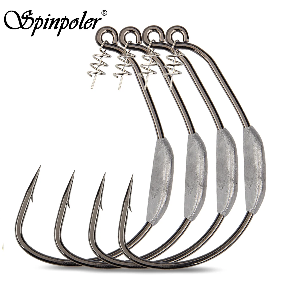 Spinpoler-Raptor-Hooks-Heavy-Duty-Weighted-Swimbait-Wedless-5-0-7-0-10 ...