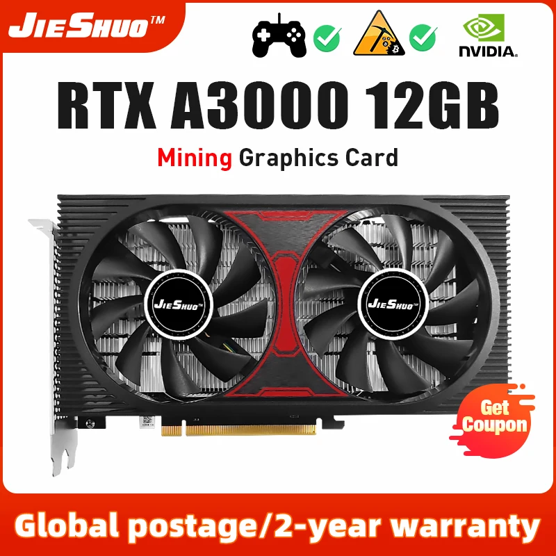JIESHUO-NVIDIA-RTX-A3000-M12GB-Mobile-Version-Video-graphics-card-GDDR6 ...