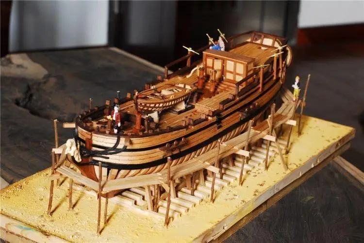 HMS-Halifax-Cherry-version-Scale-1-50-630-mm-24-8-full-rib-Wood-Model ...