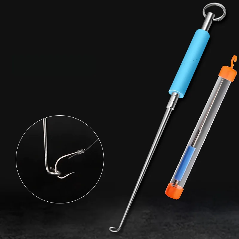 Fish Hook Remover Decoupling Device Fly Nail Knot Tying Tie Fishhook ...