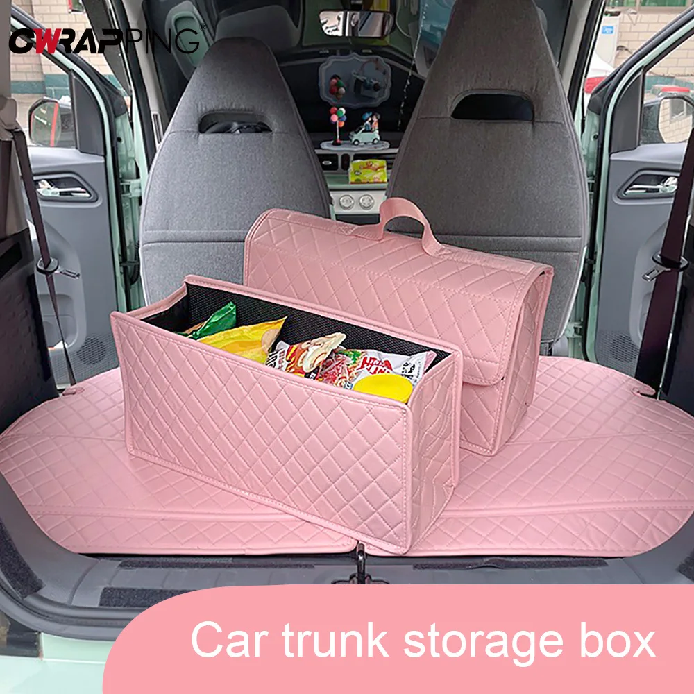 Car-Pink-Trunk-Organizer-Box-Large-Bag-Auto-Folding-Large-Cargo-Storage ...