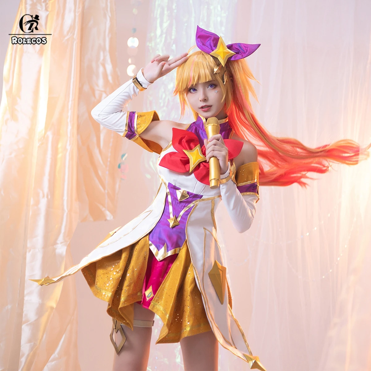 Rolecos Lol Star Guardian Seraphine Cosplay Costume Game Lol Seraphine ...