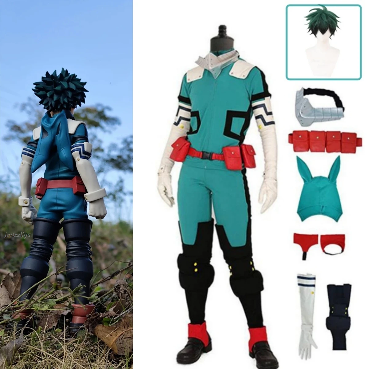 Anime-My-Hero-Cosplay-Midoriya-Cosplay-Izuku-Deku-Battle-Academia ...
