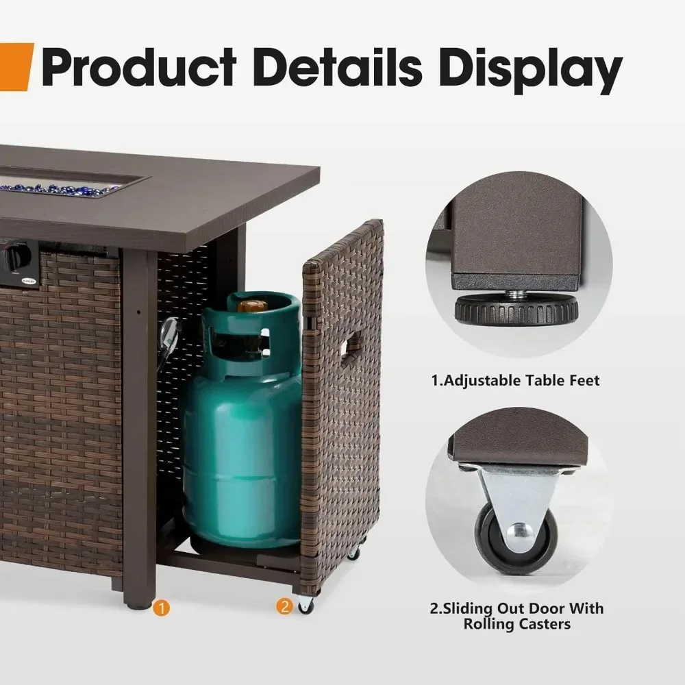 42″ Propane Fire Pit Table – Beyond Just Camping