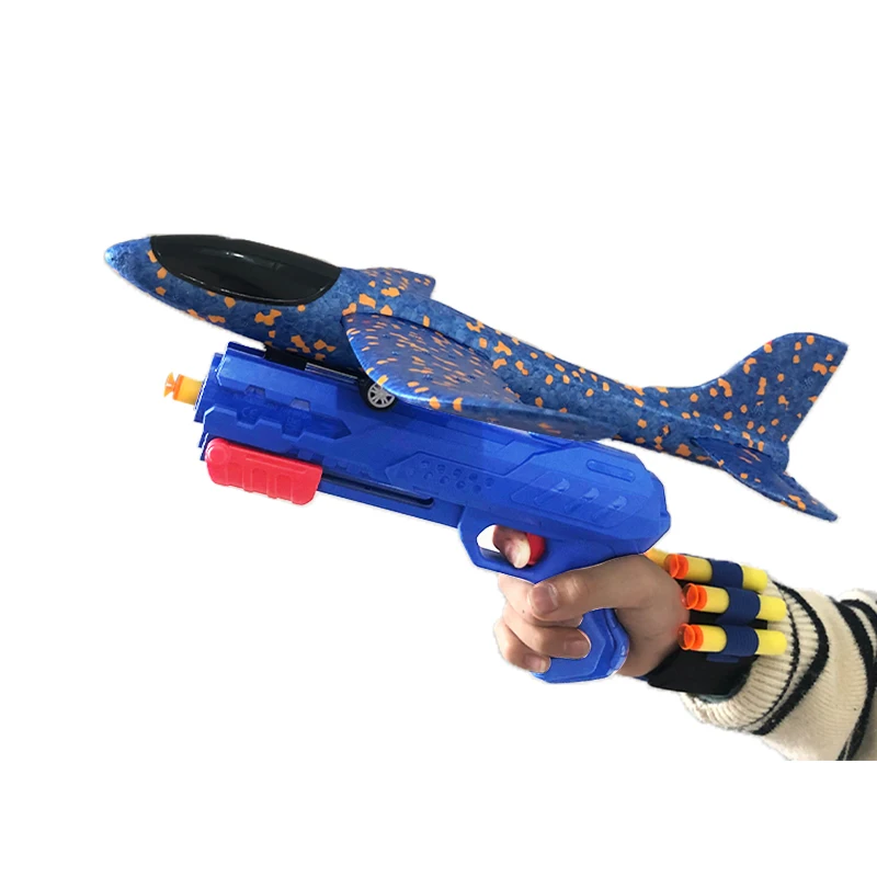 Big-Size-Launcher-Catapult-Airplane-Foam-Plane-Glider-Children-Outdoor ...
