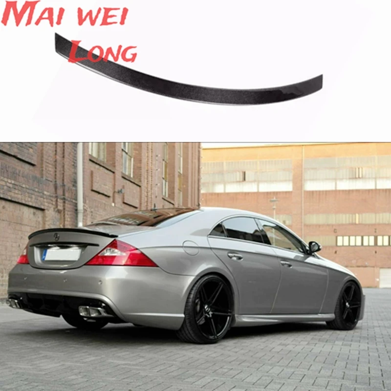 For W219 Roof Spoiler Carbon Fiber Spoiler For CLS Class W219 BENZ CLS ...