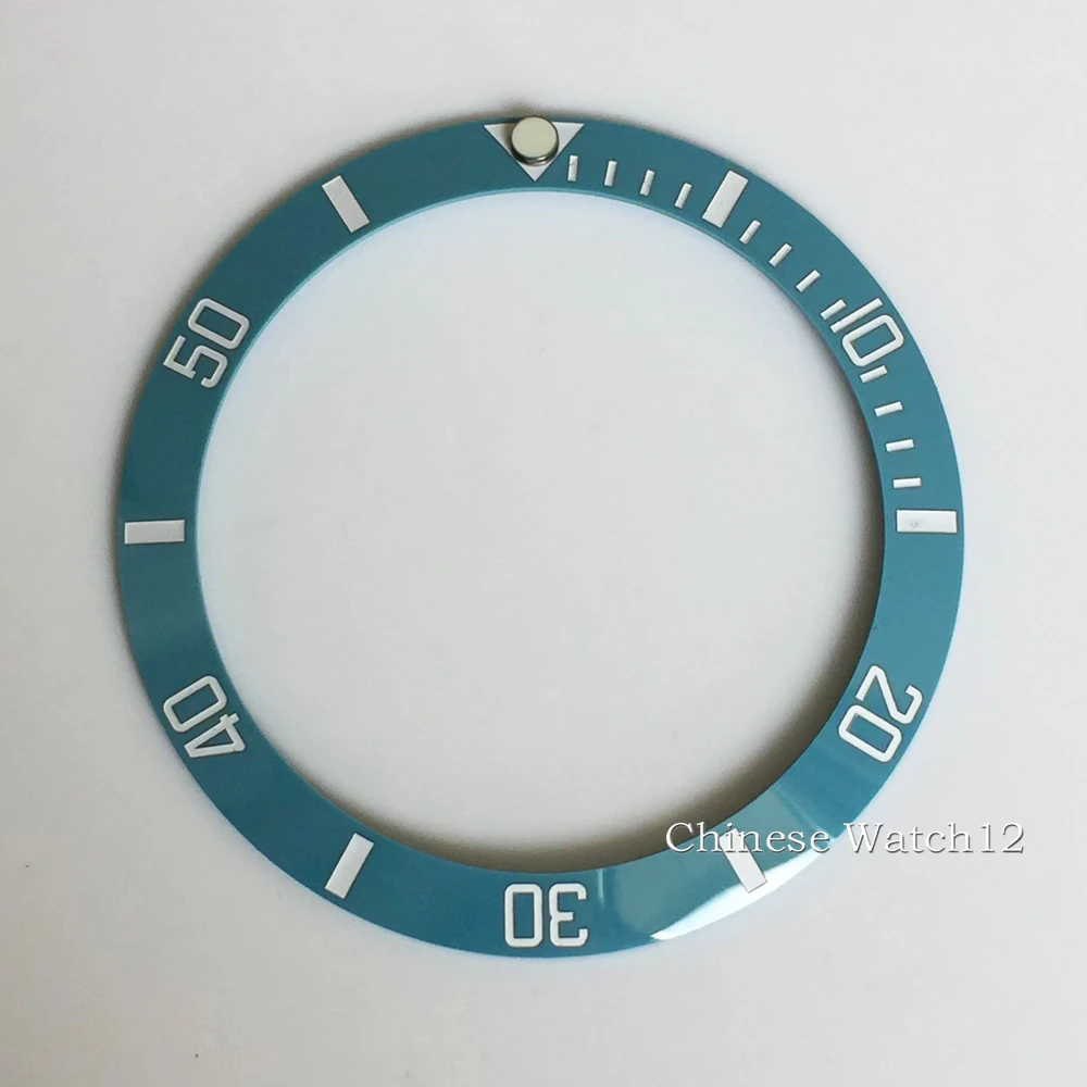 New-38mm-Ceramic-bezel-sky-Blue-Watch-accessories-fit-40mm-Watch-Case ...