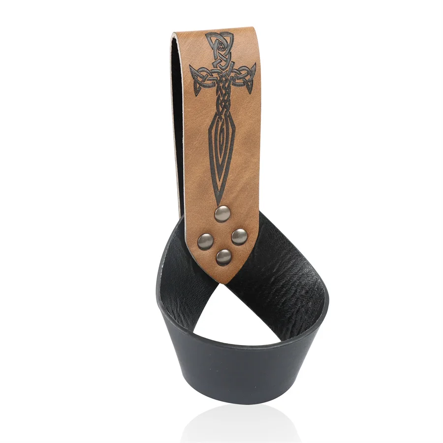 1pc Medieval PU Leather Sword Belt Retro Viking Renaissance Costume ...