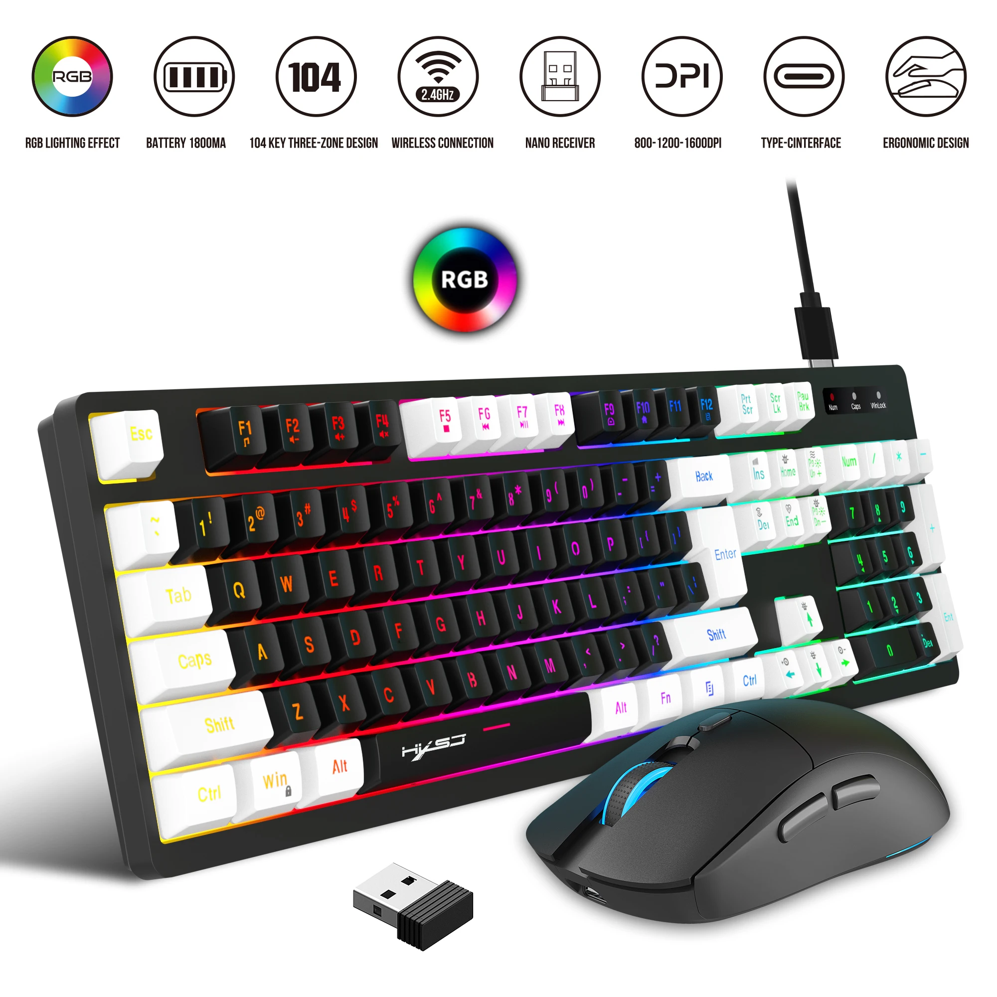 Rechargeable-Wireless-Keyboard-Mouse-Kit-2-4G-USB-RGB-backlight ...