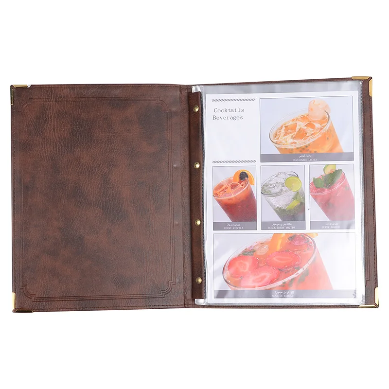 A4-750-Grams-Thick-Durable-PU-Leather-Menu-Holder-For-Restaurant-7 ...