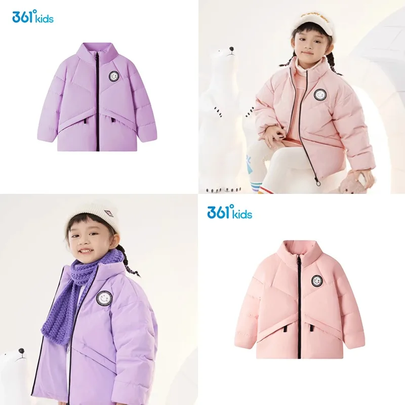 361-Degrees-Kids-Down-Jackets-for-Girls-2023-Winter-New-Thickened-Warm ...