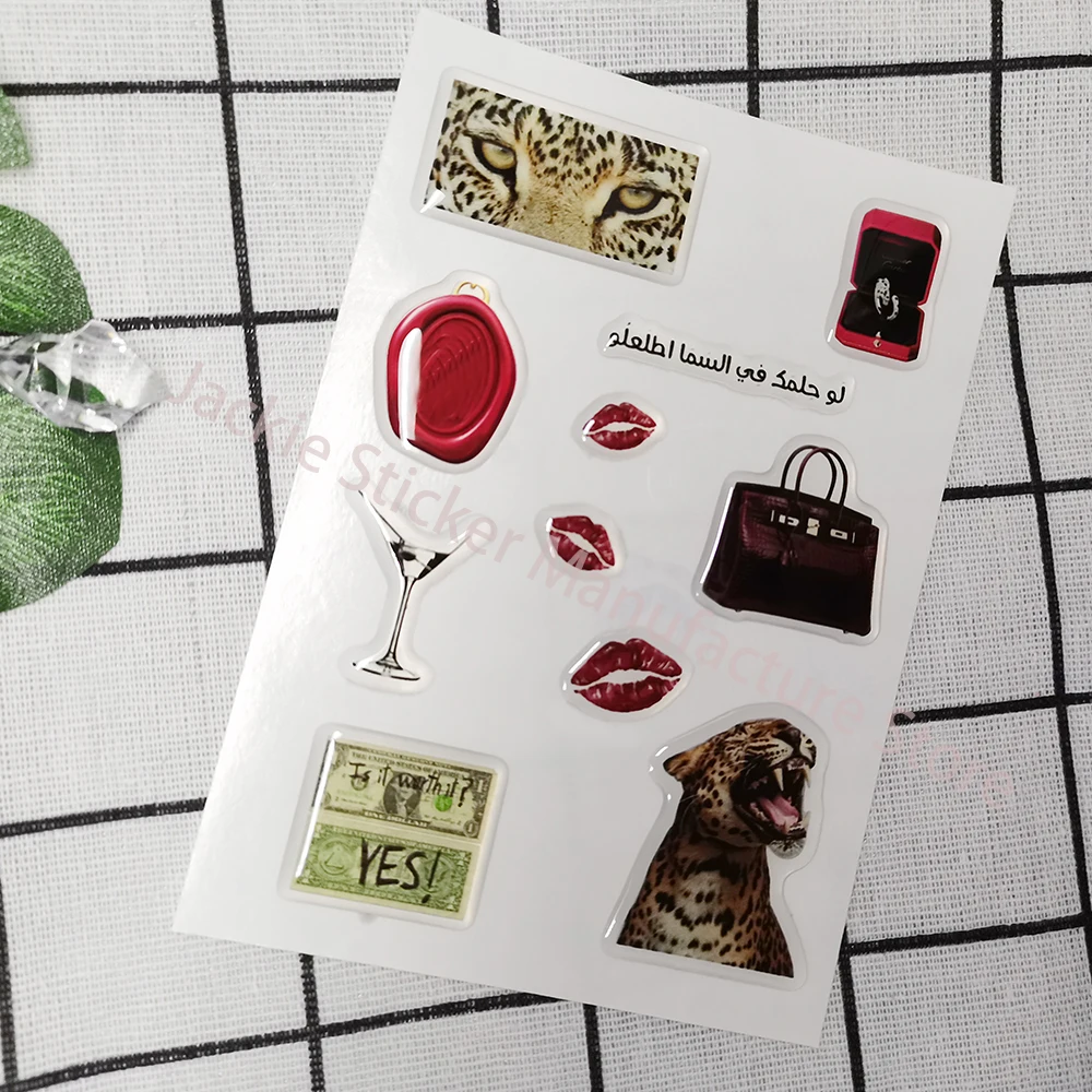 personal phone case dome epoxy sticker silicon resin ipad label popular ...
