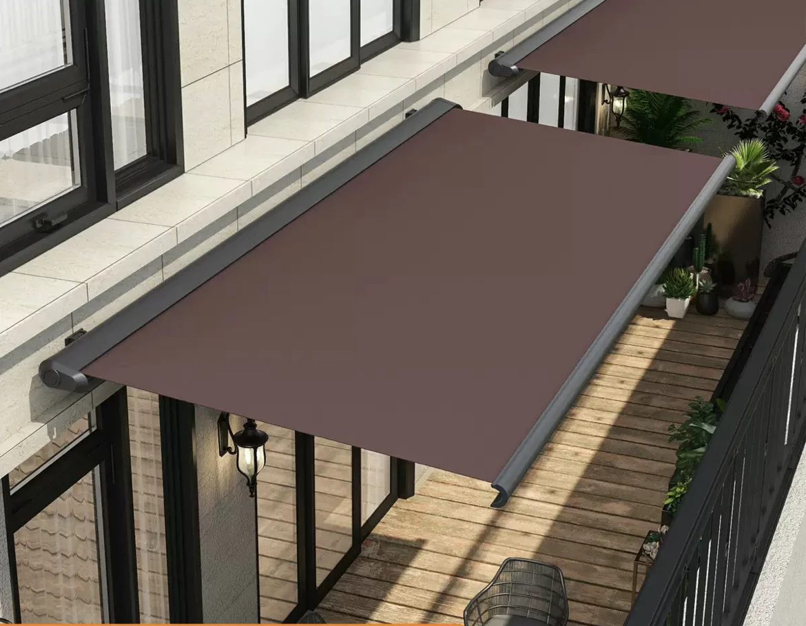 Outdoor-aluminum-alloy-sunshade-automatic-retractable-sunshade-electric ...
