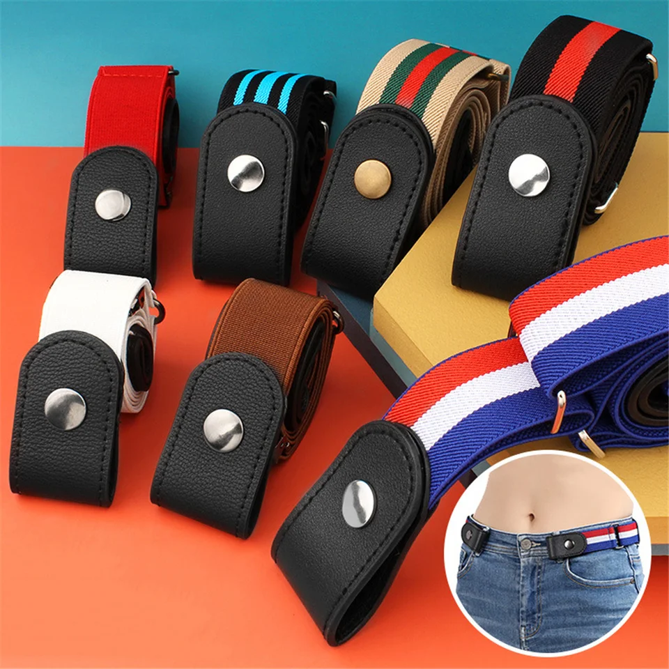 Fashion-Belt-Invisible-Pants-Belt-Men-Women-Buckle-Free-Jeans-Pants ...