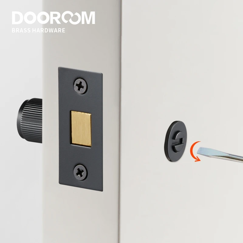 Dooroom-Brass-Linear-Stripe-Hidden-Door-Lock-Set-Living-Room-Bathroom ...
