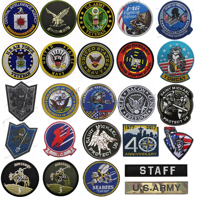 Flight F-14 Embroidered Patch USA Navy Fight Badge DIY Patches for ...