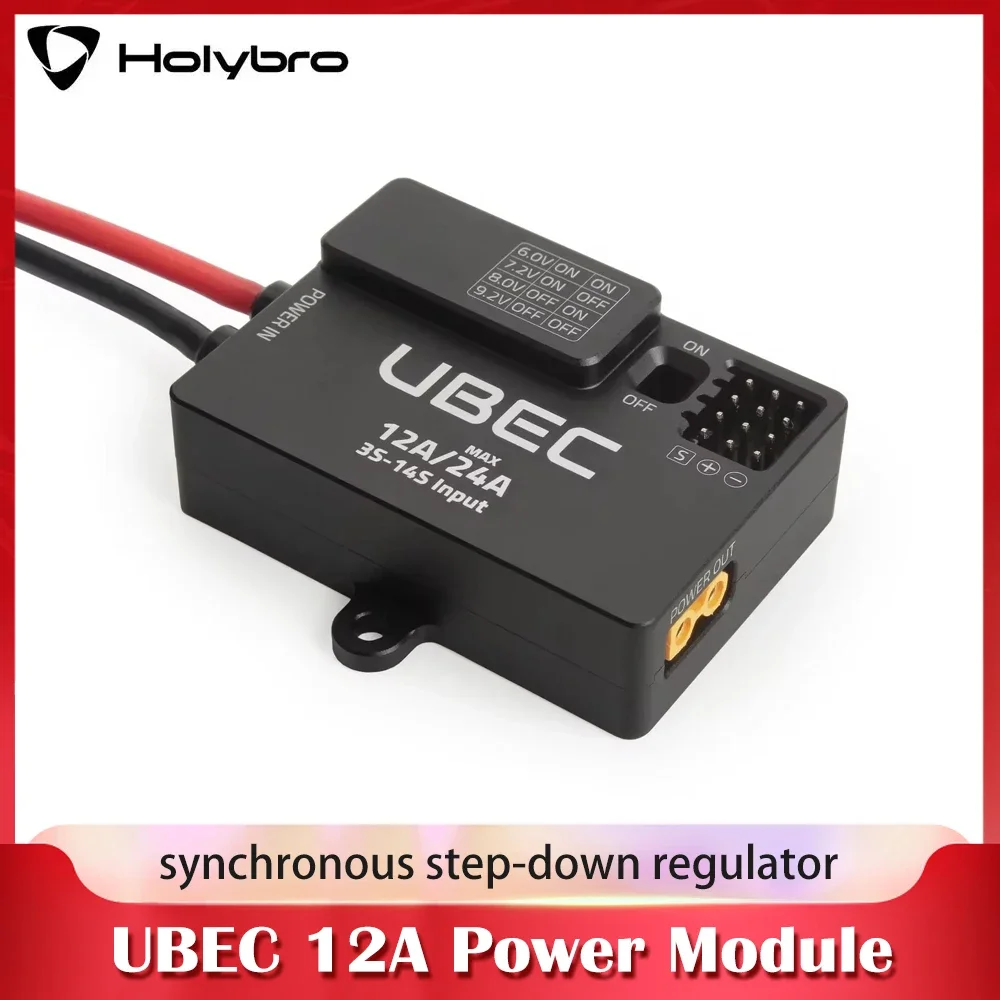 HolyBro UBEC 12A (3-14S) XT30 High Efficiency DC-DC Regulator Chip 4 ...