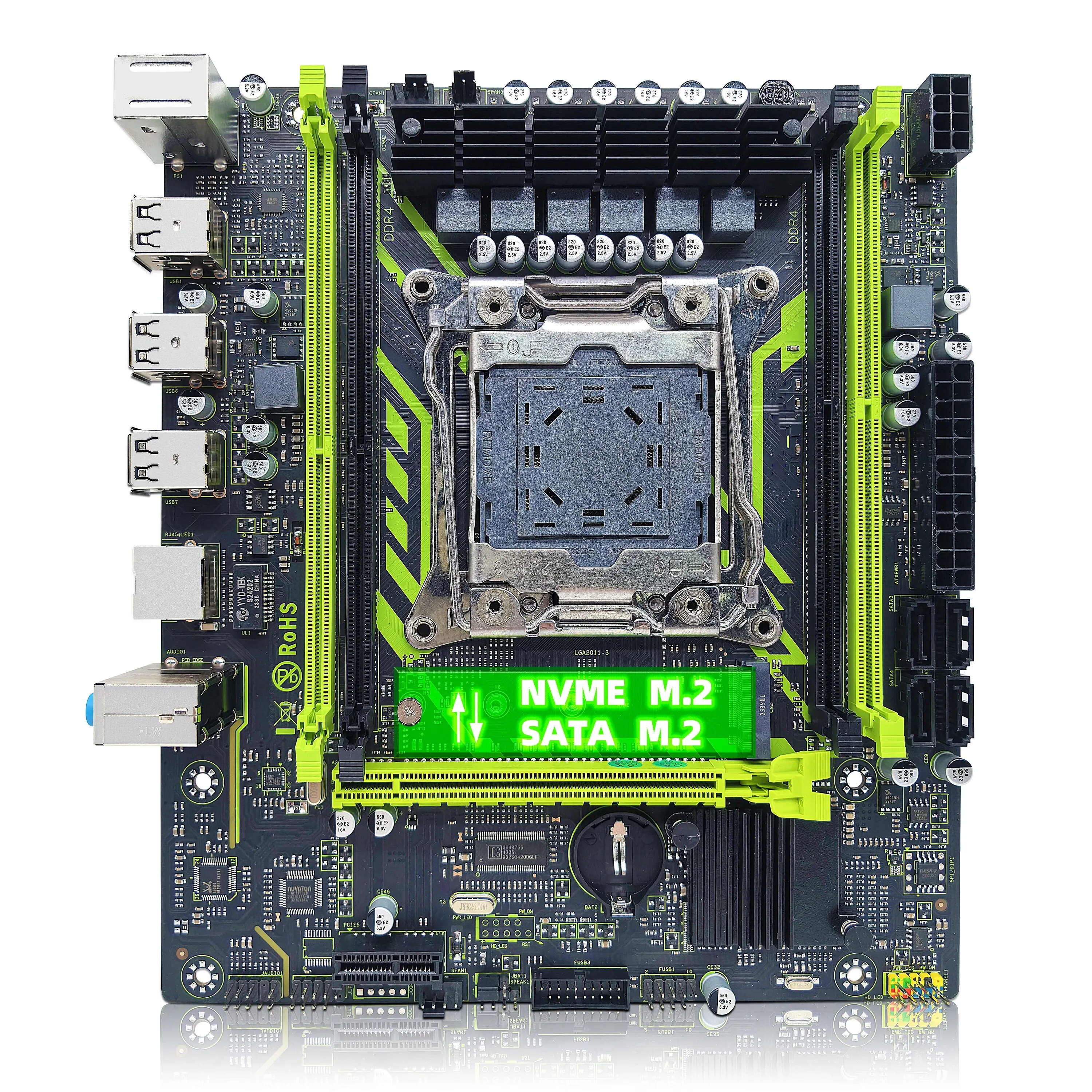 X99 8d4 Zsus Motherboard Set Kit With Intel Lga2011 3 Xeon E5 2650 V4