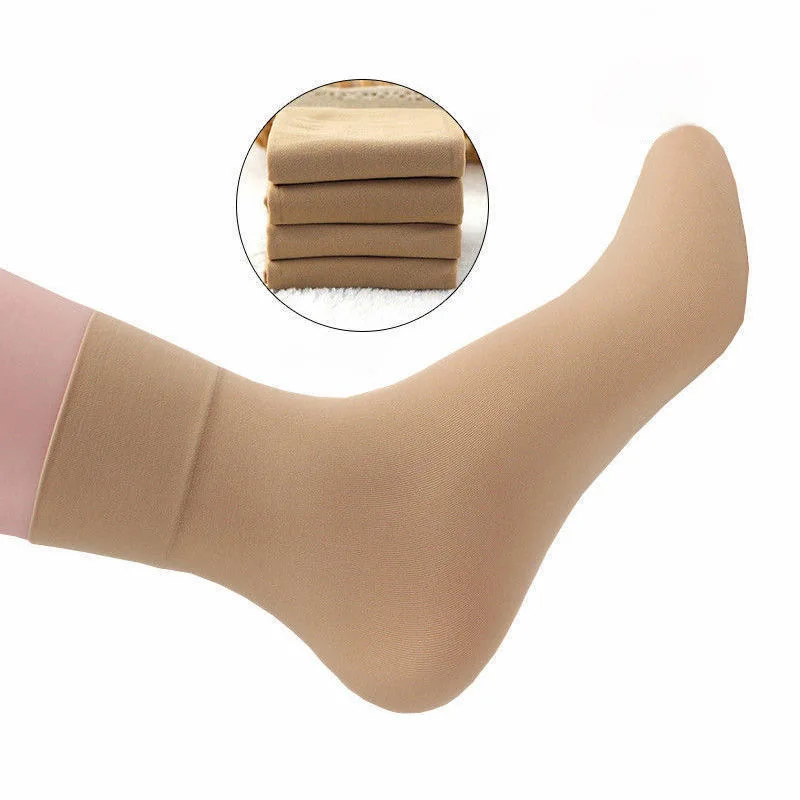 4-pairs-women-s-Velvet-Spun-Silk-Yarn-Cotton-Sole-thickening-wear ...