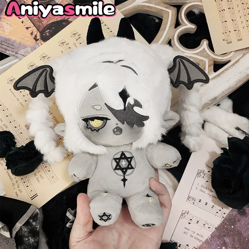 Original-20cm-Gothic-Black-Gray-Horn-Monster-Plush-Stuffed-Doll ...