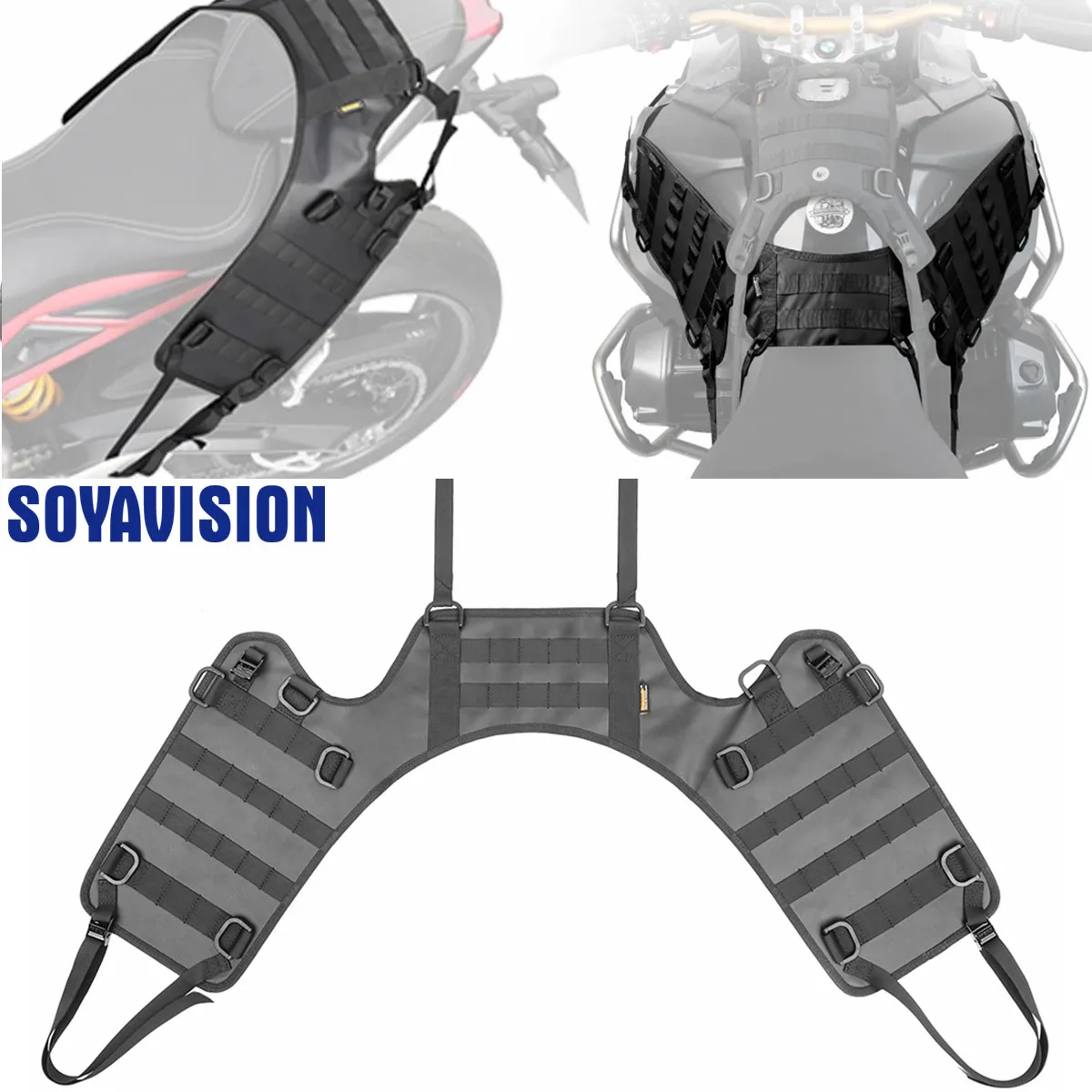 Motorcycle Saddle Bag Mounting Base Motorbike Tail Bag/Rack Bag/Rear ...