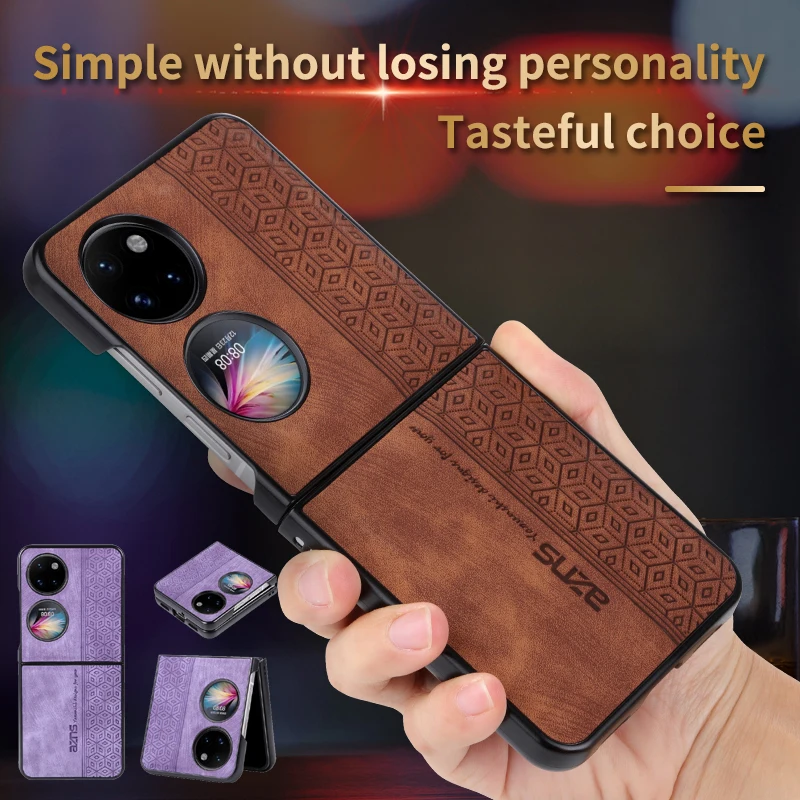 Premium-Luxury-Leather-Case-For-Huawei-P50-Pocket-Pocket-2-Shockproof ...